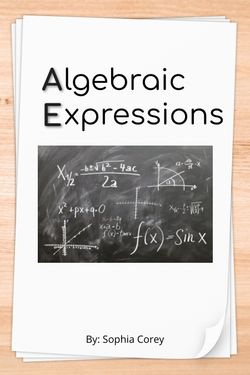 Book Creator | Algebraic Expressions