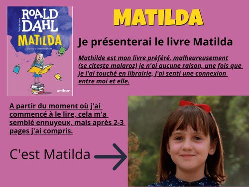 Book Creator | Matilda