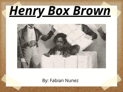 Book Creator | Henry Box Brown