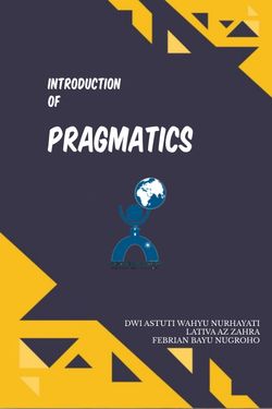 Book Creator | INTRODUCTION OF PRAGMATICS