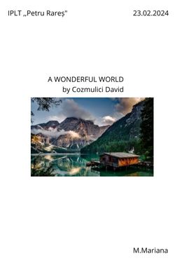 Book Creator | A wonderful world