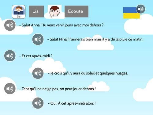 Book Creator | La météo - compréhension / production