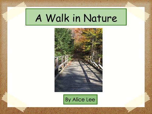 Book Creator | What will I see on my nature walk?