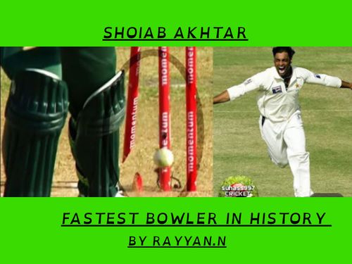 Book Creator | Fastest Bowler In History