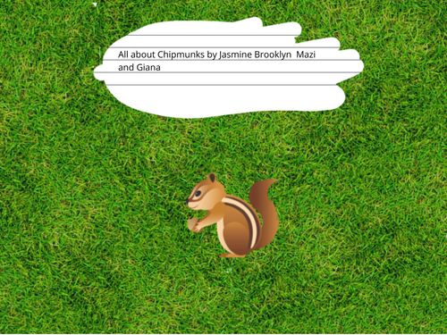 Book Creator | Chipmunks