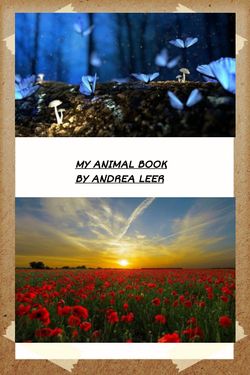 Book Creator | ANDREAS ANIMAL BOOK