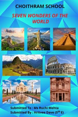 Book Creator | Seven Wonders of the World