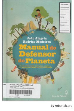 Book Creator | Manual do Defensor do Planeta