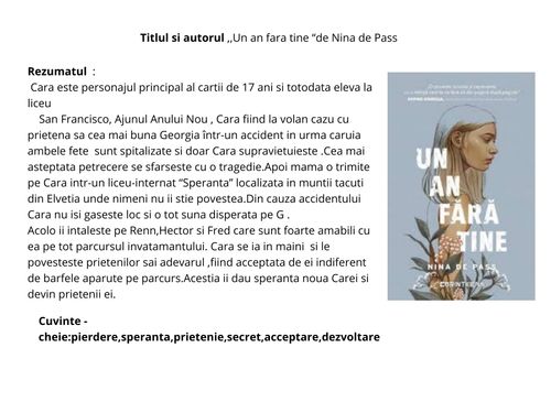 Book Creator | Un an fara tine