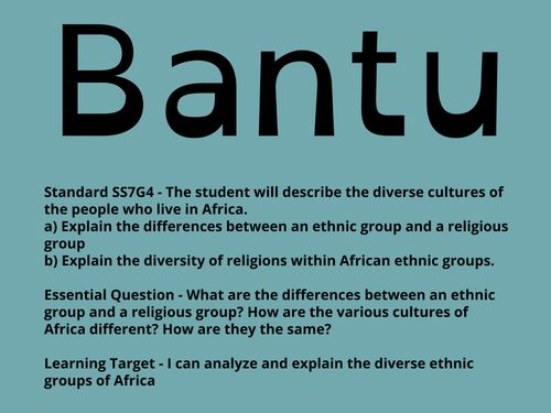 Book Creator | African Ethnic Group Museum Exhibit: Bantu