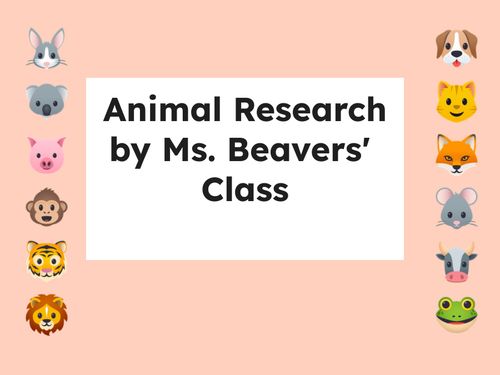 Book Creator | Ms. Beavers' Class Animal Research