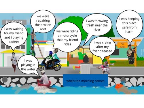 Book Creator | Past Continuous Assignment (comic)