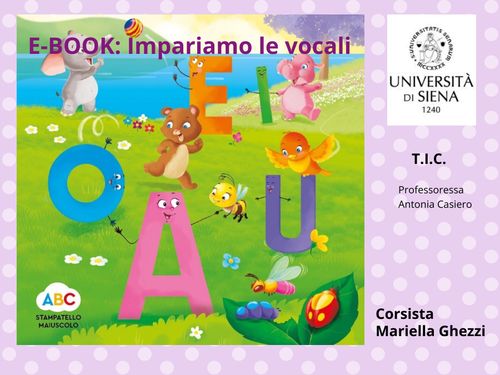 Book Creator | IMPARIAMO LE VOCALI