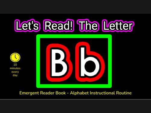 Book Creator | Bb Letter Book - CVI Version