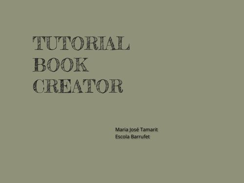 Book Creator | Tutorial Book Creator