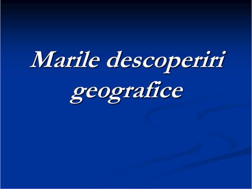 Book Creator | Marile descoperiri geografice