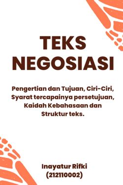 Book Creator | Teks Negosiasi