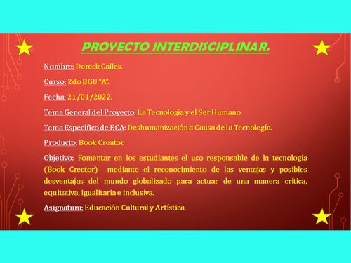 Book Creator | PROYECTO INTERDISCIPLINAR.