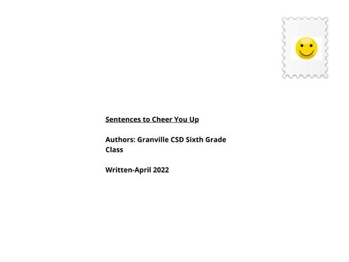 Book Creator | Sentences to Cheer You Up