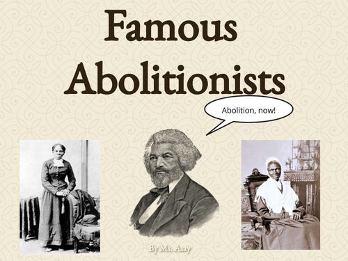 Book Creator | Famous Abolitionists
