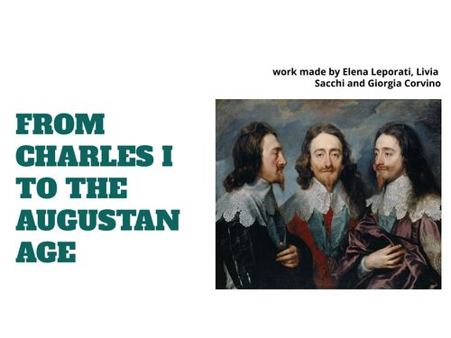 Book Creator | from Charles I to the Augustan Age
