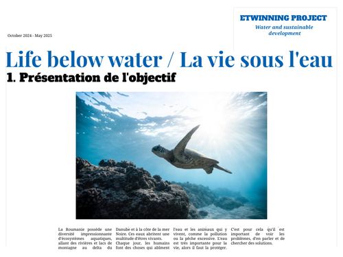 Book Creator | Life below water