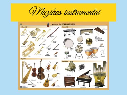 Book Creator | Muzikos instrumentai