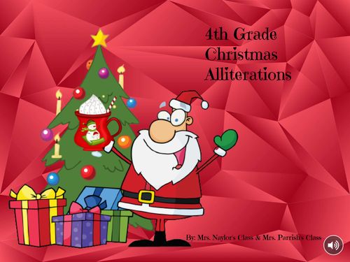 Book Creator | Christmas Alliterations