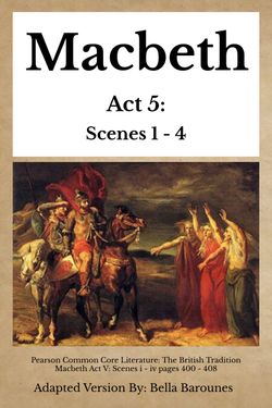 Book Creator | Custom Curriculum Book: Macbeth Act V