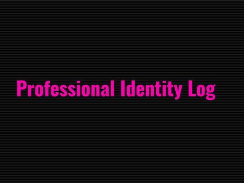 Book Creator | Professional Identity Log
