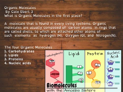 Book Creator | Organic Molecules prodject