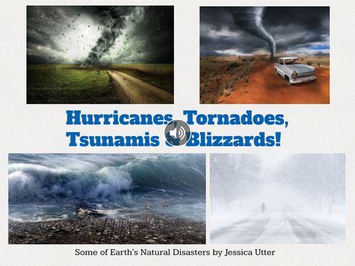 Book Creator | Hurricanes, Tornadoes, Tsunamis & Blizzards