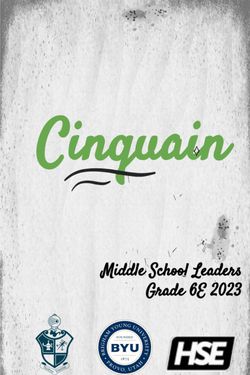 Book Creator | Cinquain Grade 6E 2023