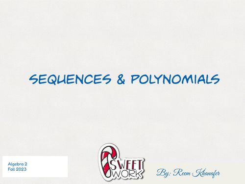 Book Creator | (copy) Sequences and Polynomials