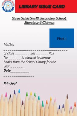 Book Creator | Library Card