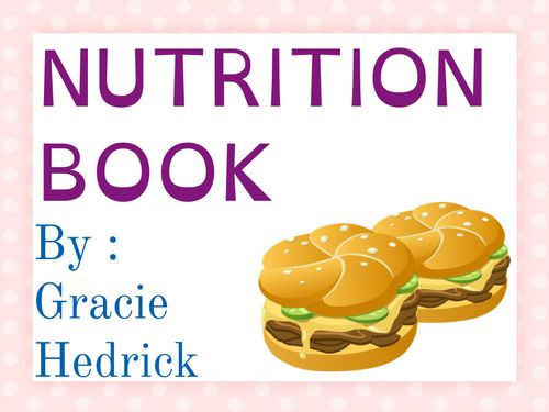 Book Creator | Nutrition Book