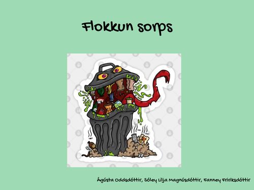 Book Creator | Flokkun sorps