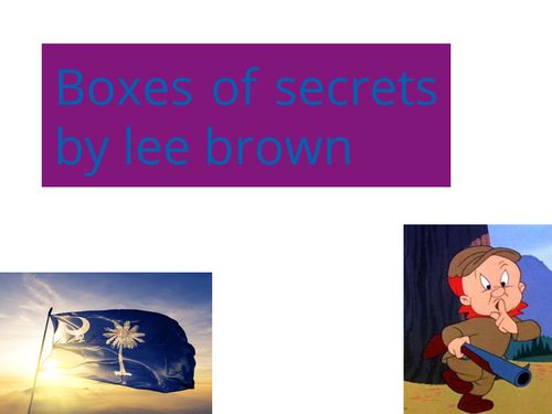 Book Creator | CB boxes of secrets