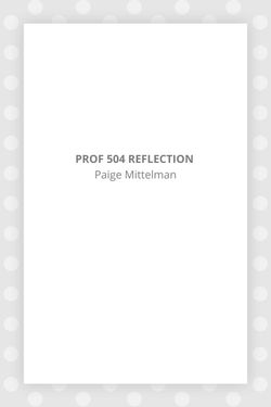 Book Creator | Paige Reflection