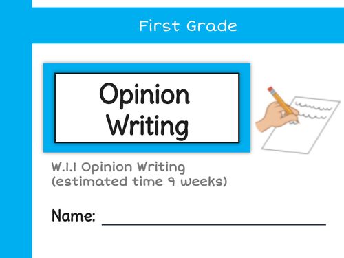 Book Creator | 1st Grade Opinion Writing