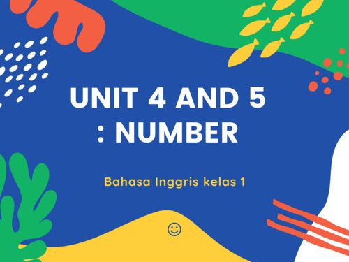 Book Creator | buku Bahasa Inggris kelas 1 unit 4 dan 5