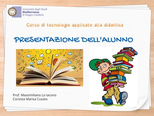 Book Creator | Presentazione dell'alunno