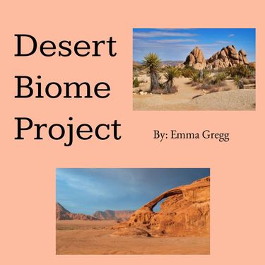 Book Creator | Desert Biome Project