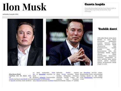 Book Creator | Ilon Mask