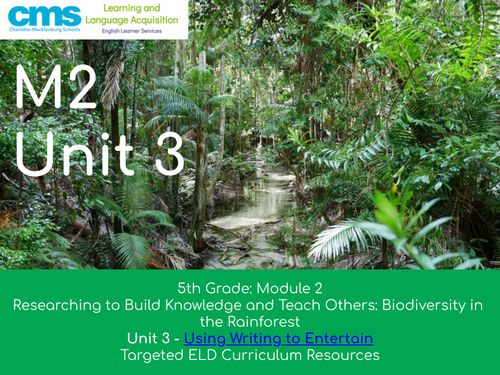 Book Creator | G5 M2 Unit 3 Targeted ELD Lessons