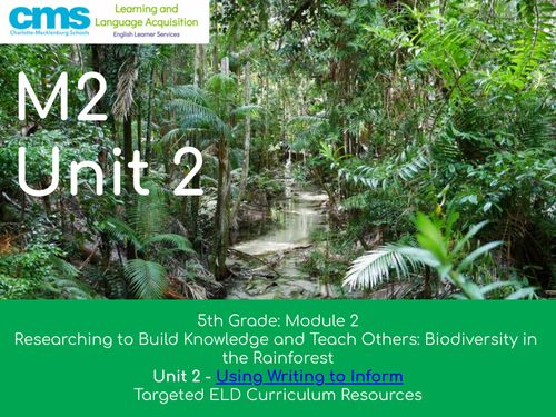 Book Creator | G5 M2 Unit 2 Targeted ELD Lessons