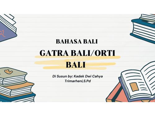 Book Creator | GATRA BALI (ORTI BALI)