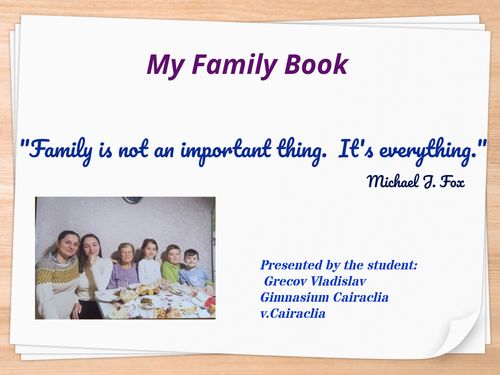 Book Creator | My Family Book