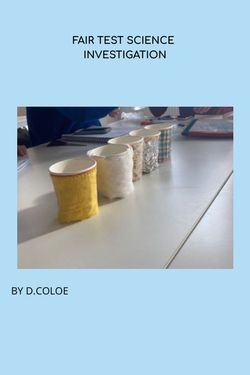 Book Creator | Fair Test Experiment