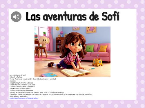 Book Creator | Las aventuras de Sofí